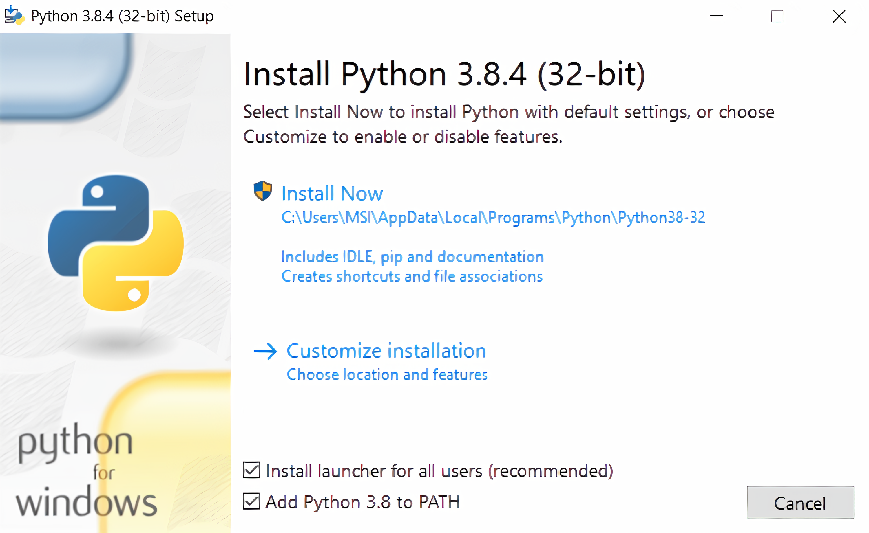 How To Install Python For Windows The Click Reader